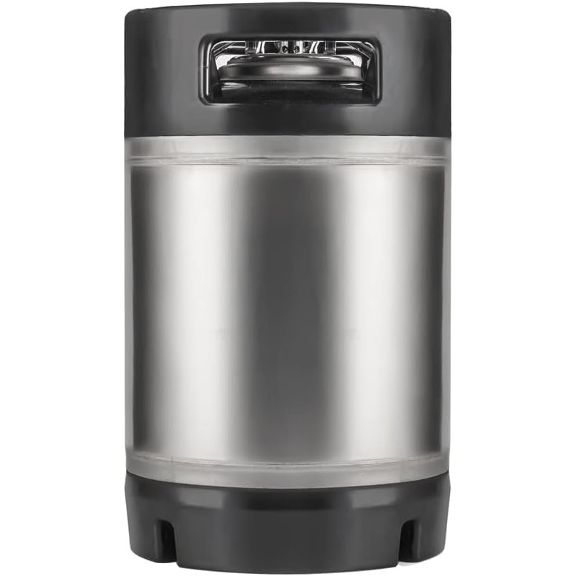 New 9.5L Ball Lock Keg, Stainless Steel Beer Keg with Dual Rubber ...