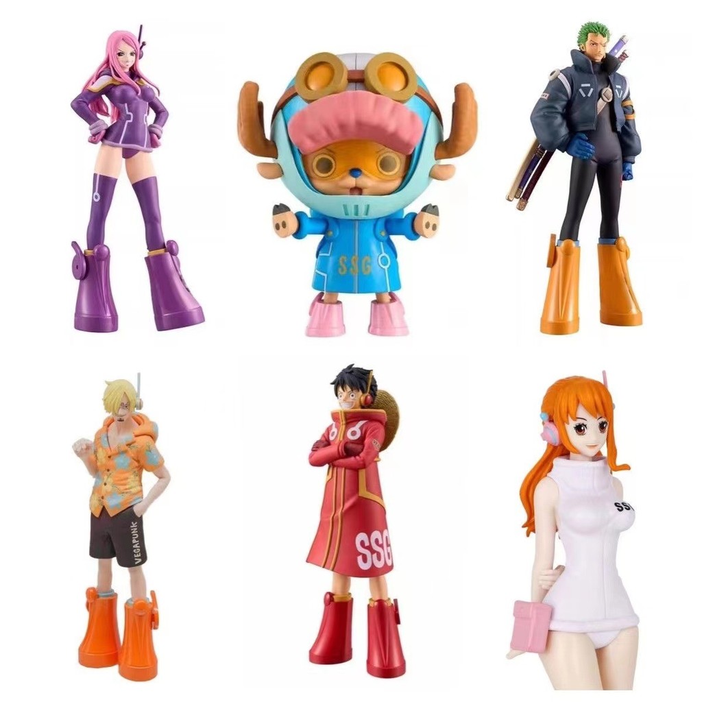 Rumah Anime New Style One Piece Egghead Island Luffy Figure Future ...