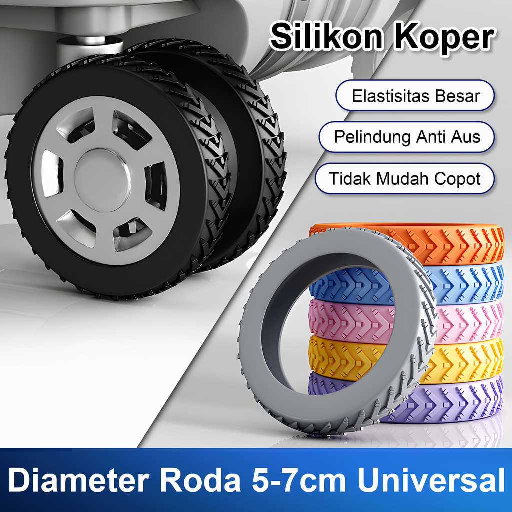 Silicone Suitcase Wheel Protector 360 Luggage Trolley Wheel Chair ...