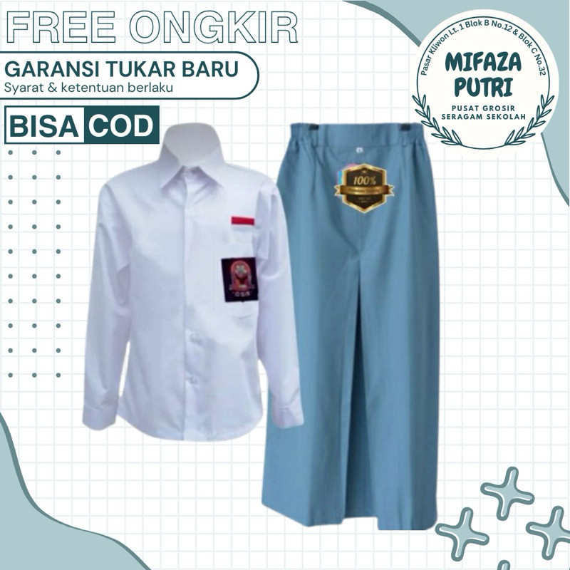PUTIH Plain Gray and White Women's High School Student Council School ...