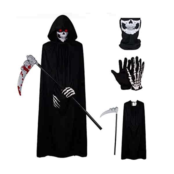 movie character costume halloween man x costume dewasa Jubah Hitam ...