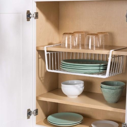 SS Organizer Pantry Steel Basket Multi Purpose Metal Hanging Basket ...