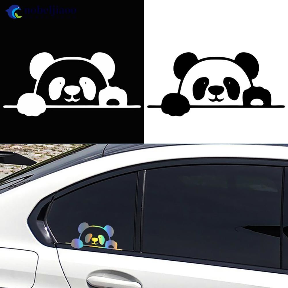 NOBELJIAOO ATV Creative Peeking Panda Car Stickers Decal Vinyl Cute ...