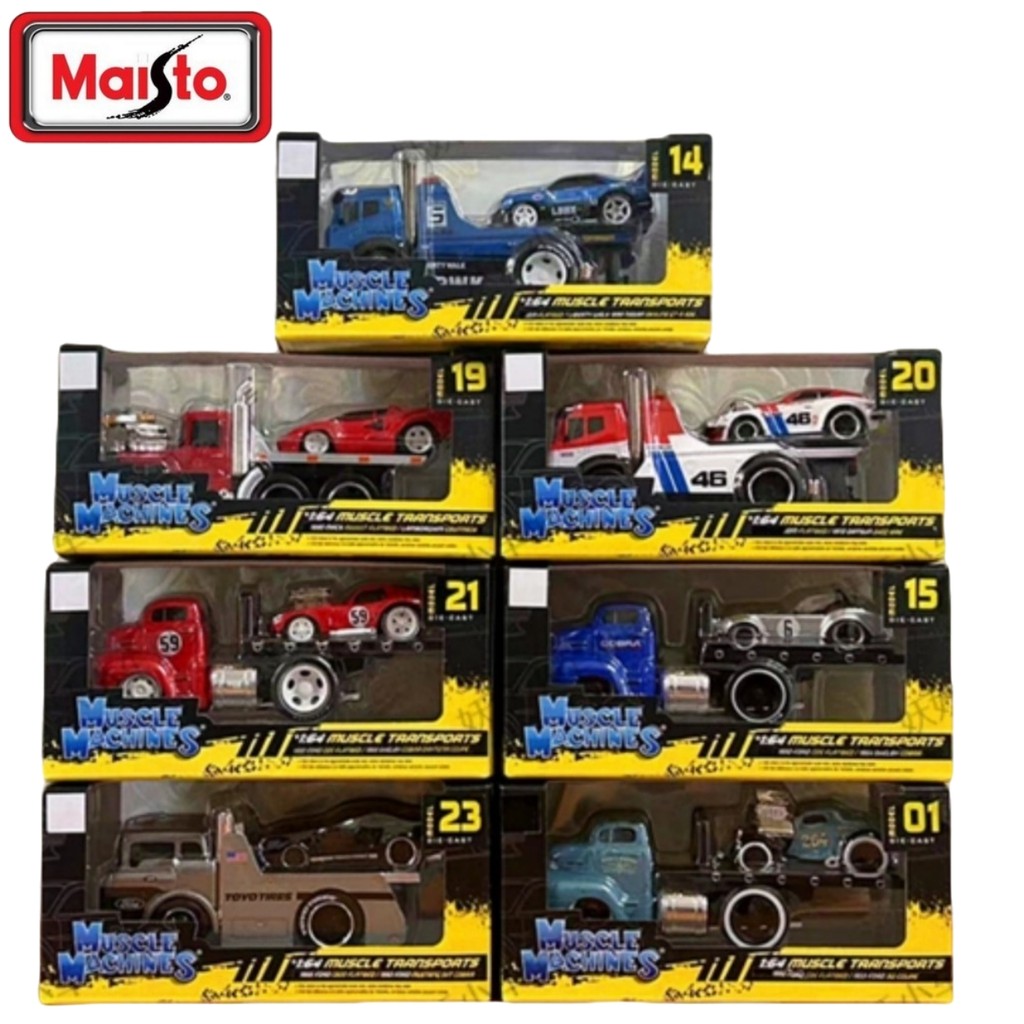 Maisto Q-Style 1:64 Die-Cast Alloy Muscle Car Transporter Set – Nissan ...