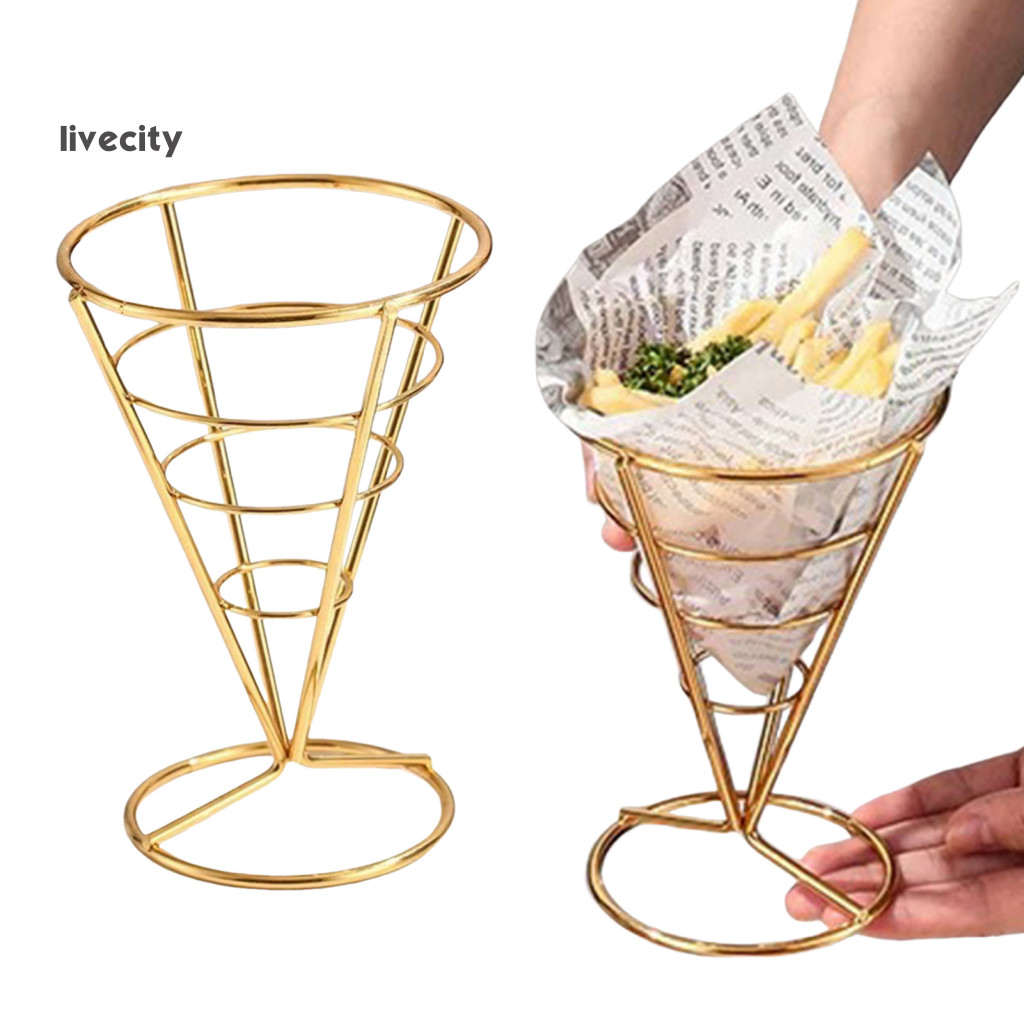 livecity| Ice Cream Cone Holder Waffle Pizza Charcuterie Cone Holder ...