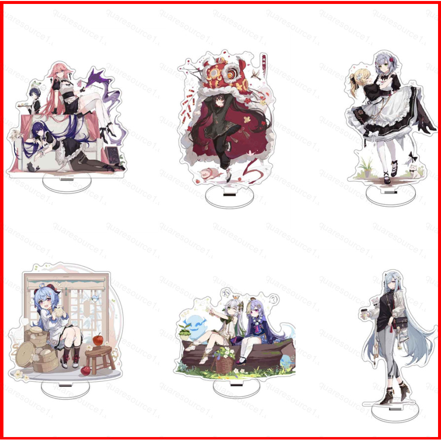 SQ1 Genshin Impact Figure Anime Model Toys Desk Plate Holder Ganyu ...