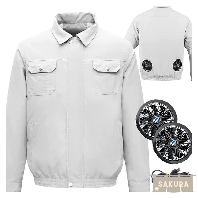 [KYOTOEC] Air-conditioned Workwear with Fan - Long Sleeve Jacket for ...