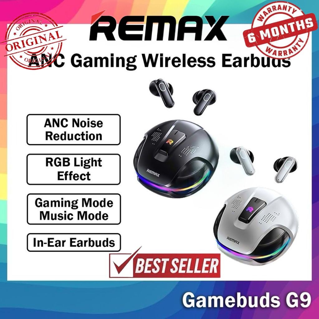 Remax Gamebuds G9 ANC Gaming Wireless Earbuds ANC Noise Reduction ...