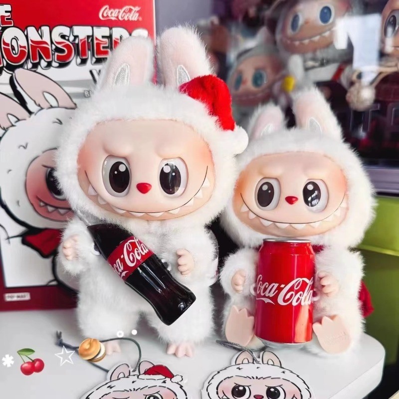 Labubu Coca Cola Plush Macaron Cute Action Figure Keychain Soft Toy ...