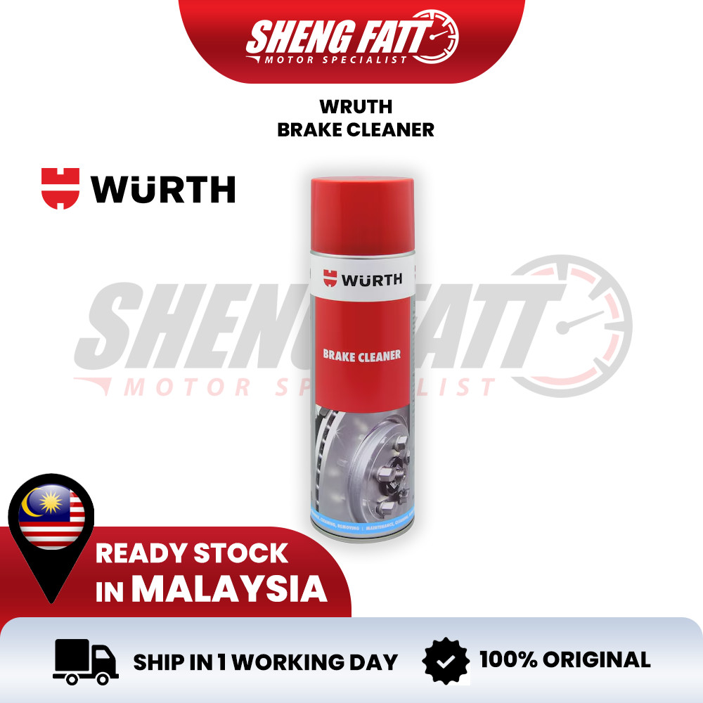 Wurth Brake Cleaner – Degreaser | Residue-Free | Safe for Plastics ...
