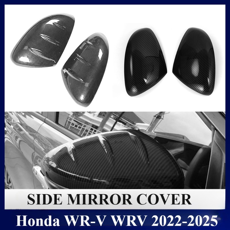 Honda WR-V WRV 2022-2025 SIDE MIRROR COVER MUGEN STYLE BLACK CARBON ...