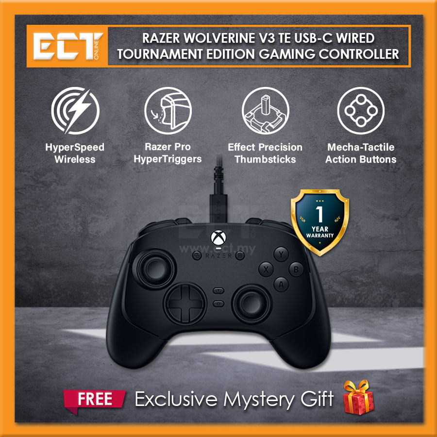 Razer Wolverine V3 TE USB-C Wired Tournament Edition Gaming Controller ...