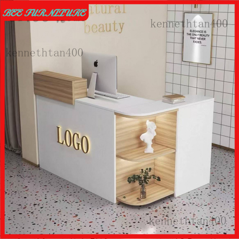 L Shape Counter Kaunter Cashier Reception Front Desk Kaunter Kedai Baju ...