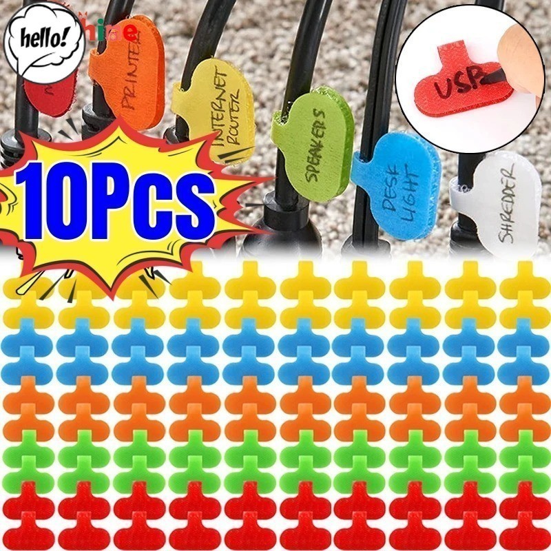 HL Reusable Waterproof Cable Wire Sticker Writable Cable Labels - Self ...