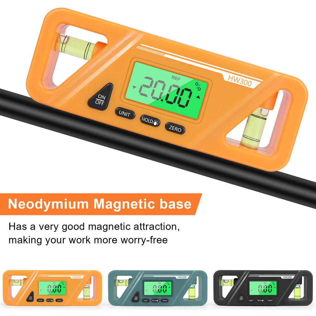 Magnetic Digital Angle Meter Absolute Relative Measurement Angle Slope ...
