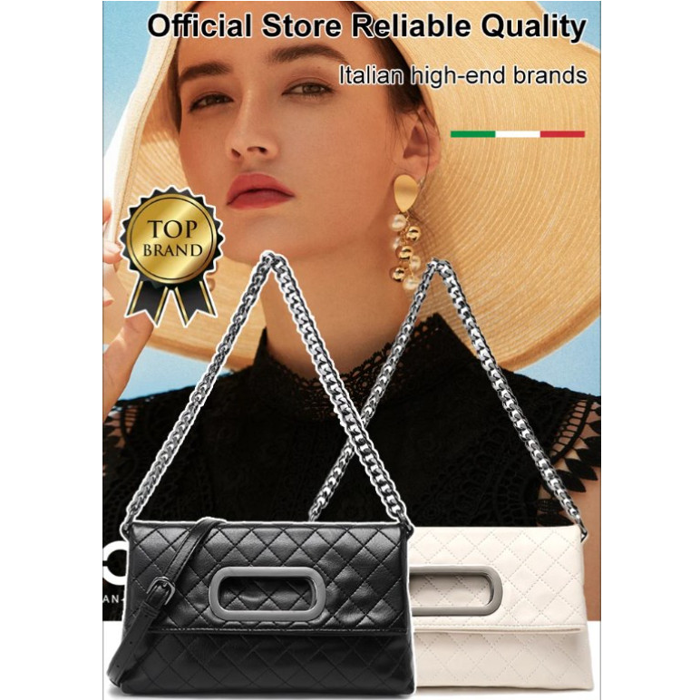 OOTD Italian High-End Square Buckle Versatile Chain Bag Elegant Commute ...