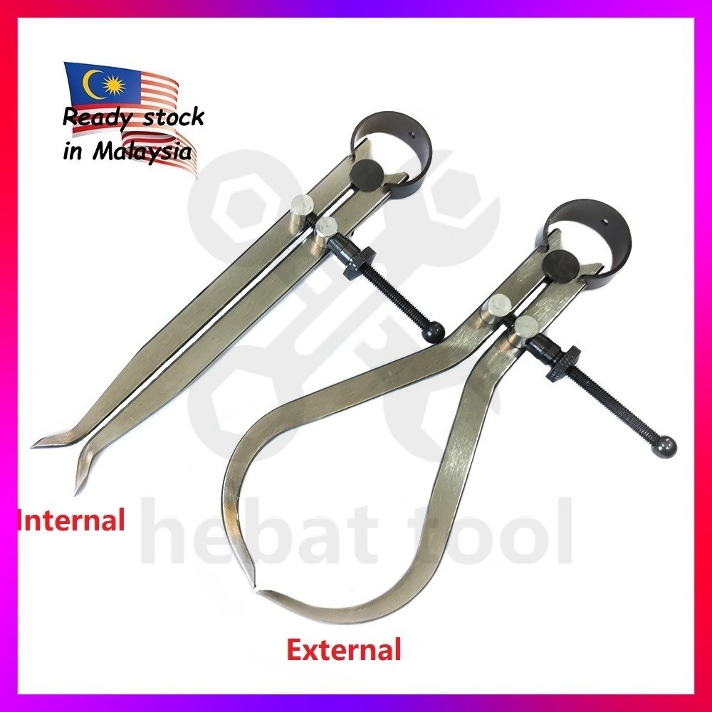150mm Metal Carbon Steel Spring Caliper Metric Inside Internal Caliper Outside External Caliper ...