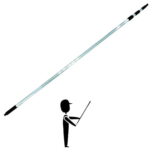 ADJUSTABLE ALUMINIUM Telescopic Extension Pole Aluminium Paint Rod ...