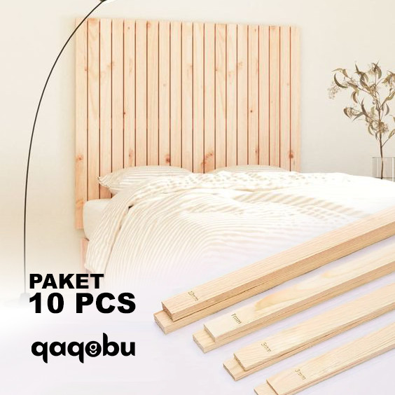 KAYU 10pcs Wall Batten Wall Molding Wall Molding Dutch Teak Pine Wood ...