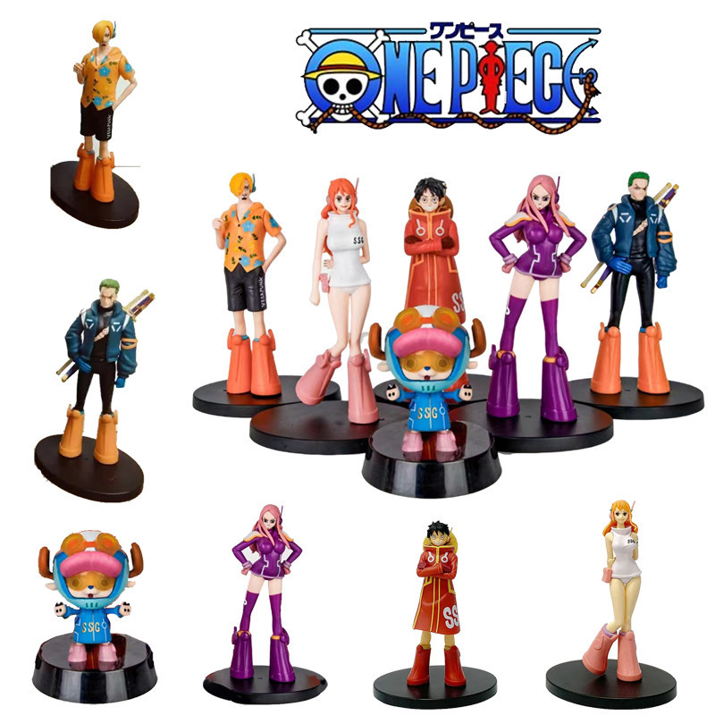 DXF One Piece Figure Model Dolls Egghead Nami Chopper Bonney Luffy Zoro ...