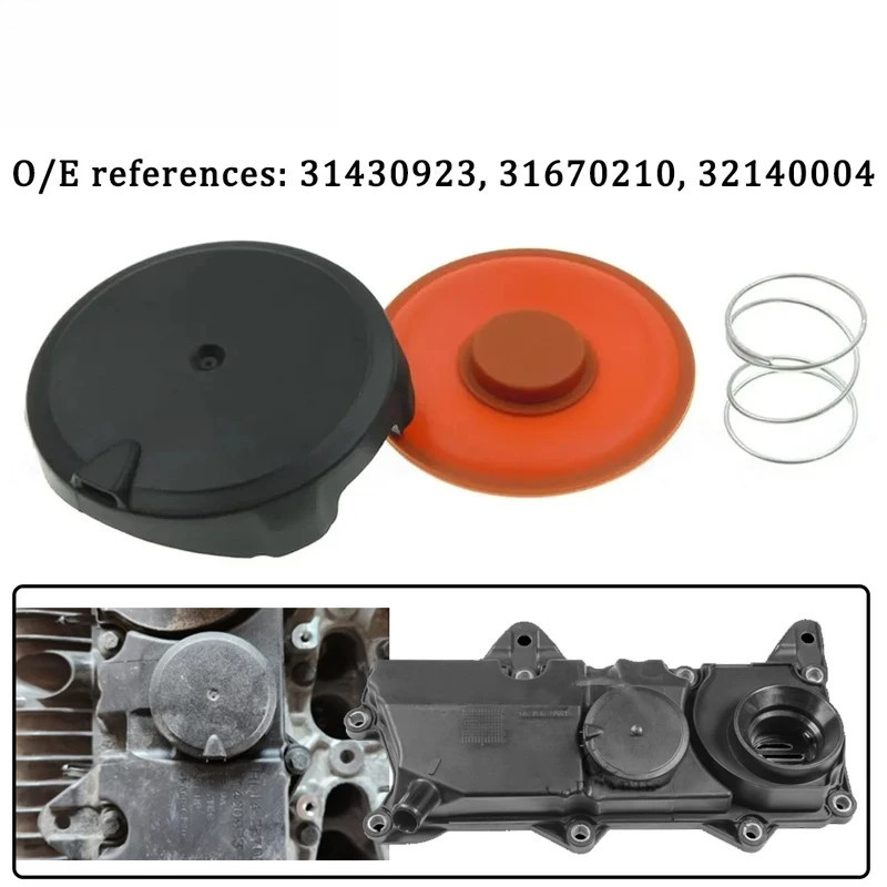 Aoauto engine PCV valve cover repair kit cap untuk Volvo S60 V60 XC60 ...