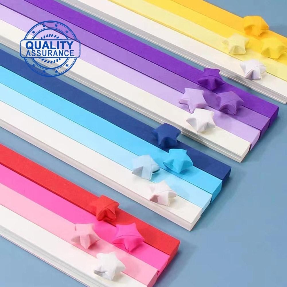 90/colorful Paper Stars Origami Diy Stars Origami Fold Crafts Paper ...