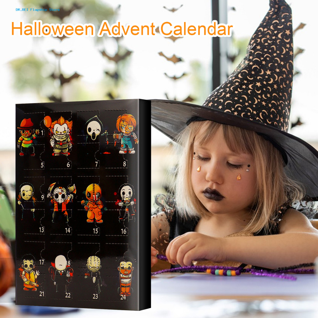 DR.BEI Halloween Advent Calendar Halloween Countdown for Kids Spooky ...