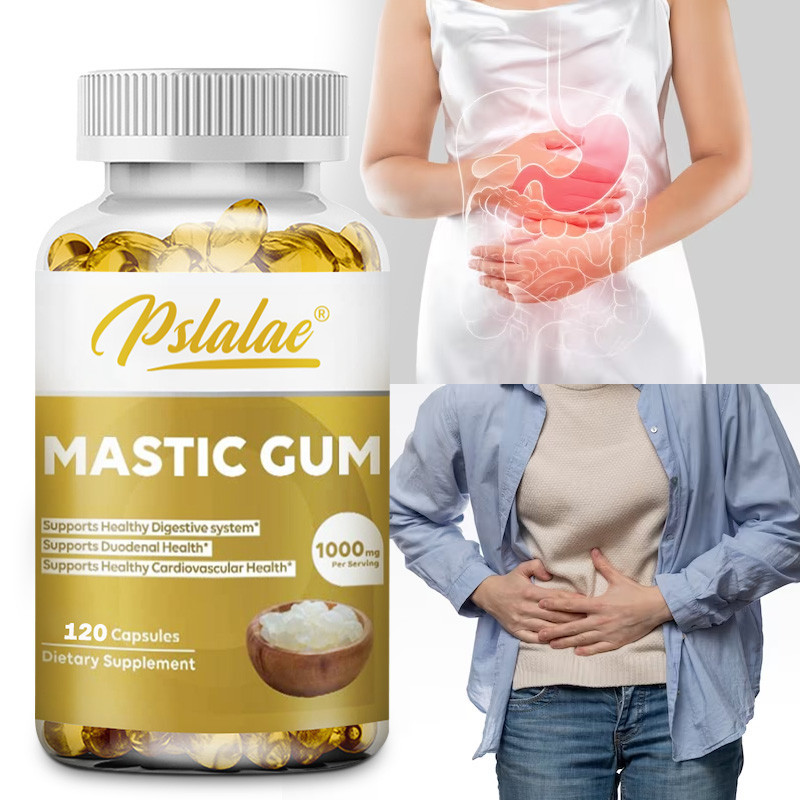 Pslalae Mastic Gum Capsules 1000mg - Support Gastrointestinal Health ...