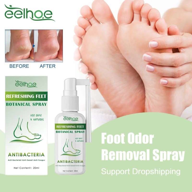 EELHOE Foot Odor Removal Spray Relieve Beriberi Anti Itching Foot ...