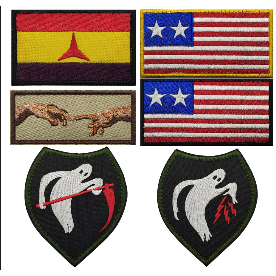 New Design Velcro Patch Tactical Morale Badge Western Power Double Star ...