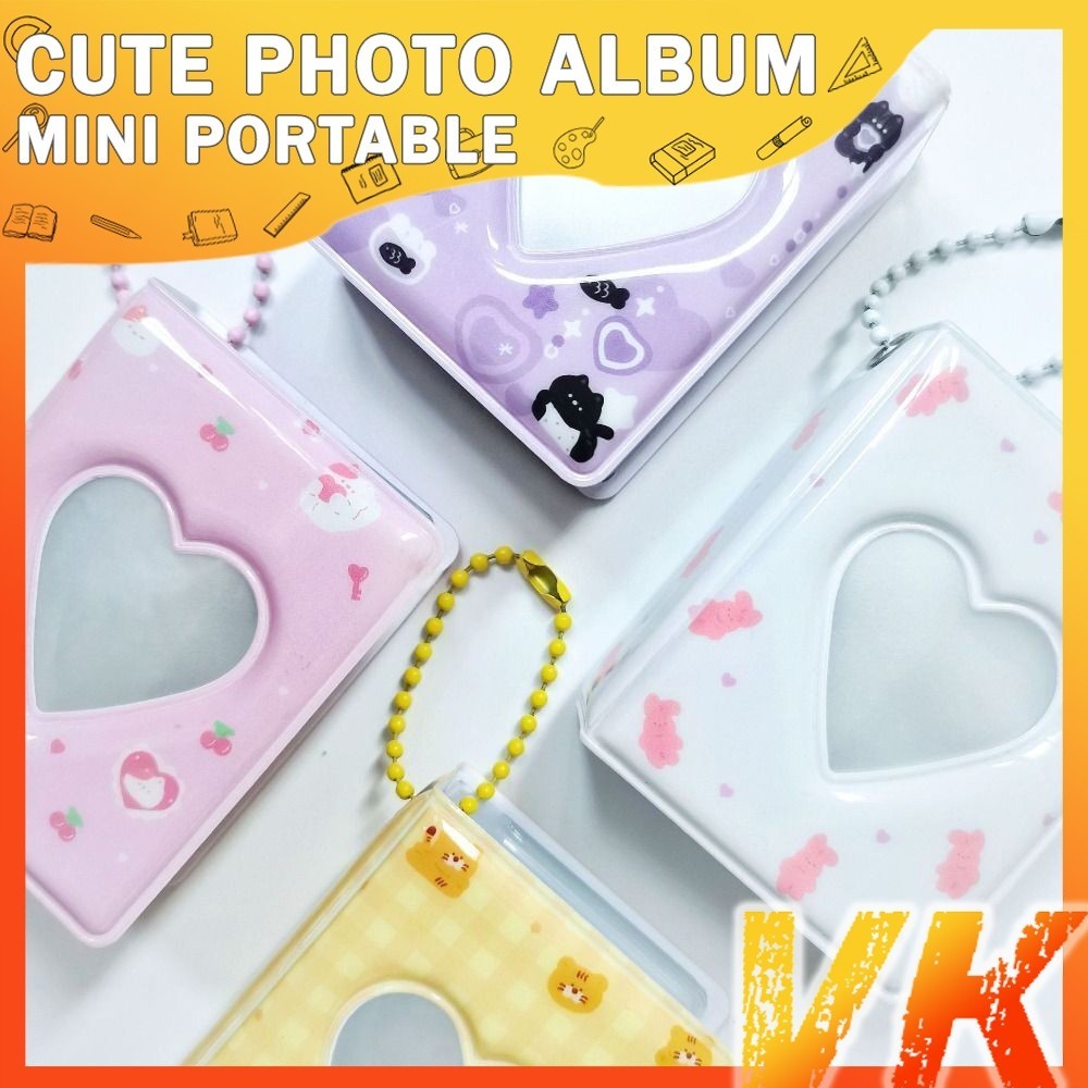VK Cute Korean Photo Album Mini Portable Picture Display Ins Style Kpop ...