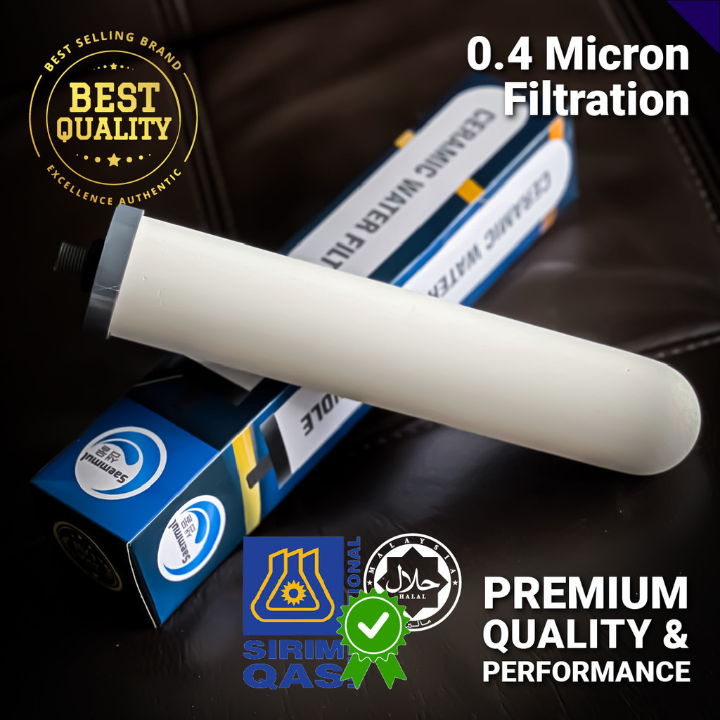 10" Standard Ceramic Water Filter Candle 0.9 micron filtration rating ...