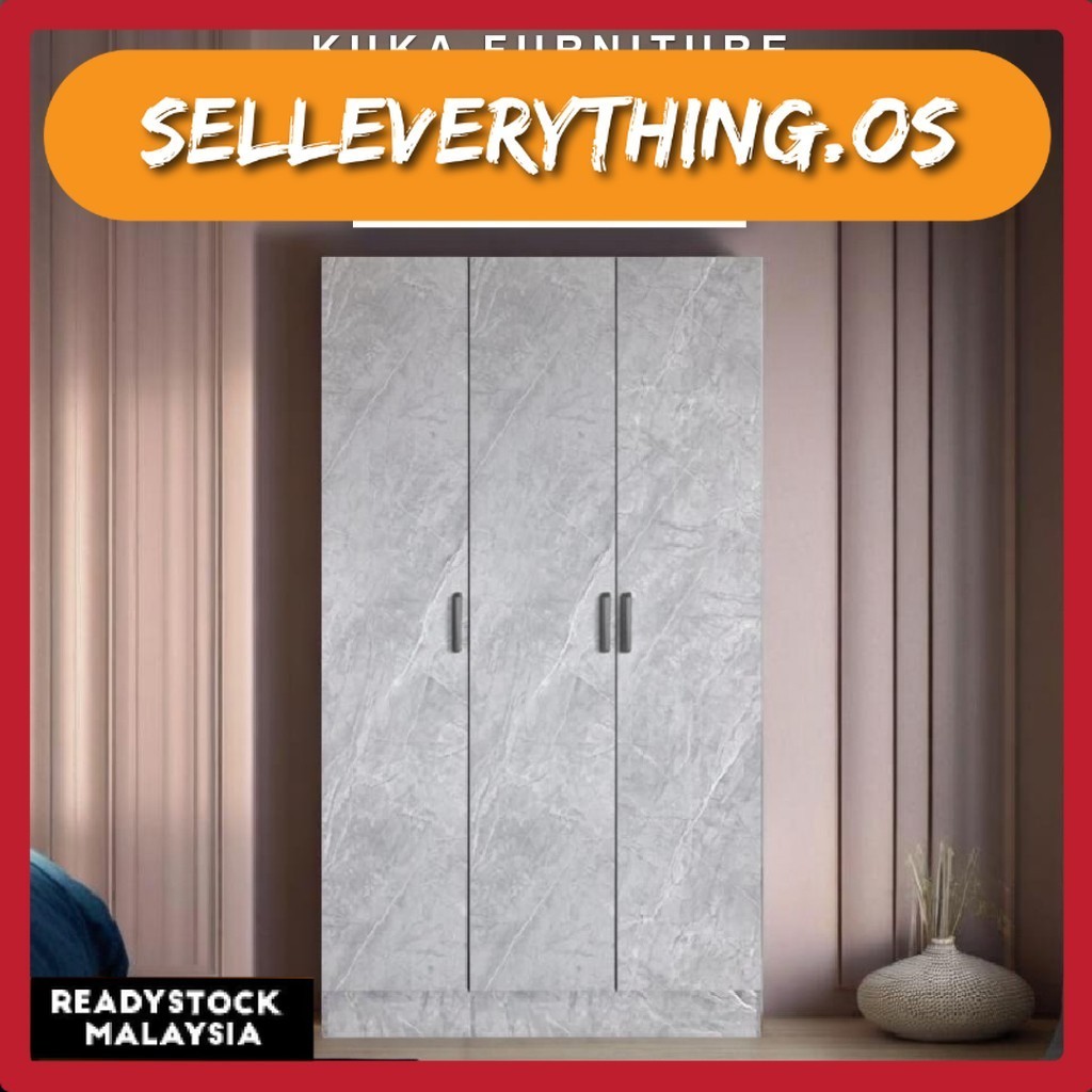(SHOCKING SALE) Wardrobe | Almari Pakaian | Bedroom Wardrobe | Kabinet ...