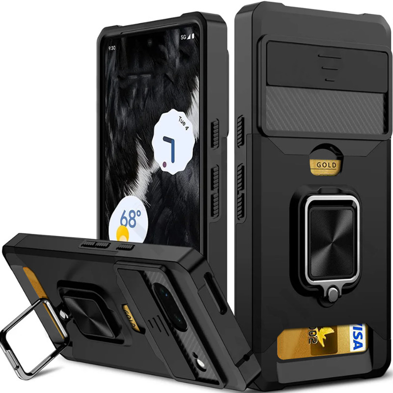 Shockproof Heavy Hard Casing Case with Metal Stand and Card Slot for ...