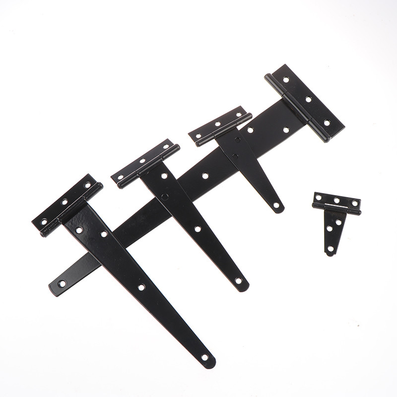 guyumao Black Paint T Shape Triangle Hinge Cabinet Shed Door Gate ...