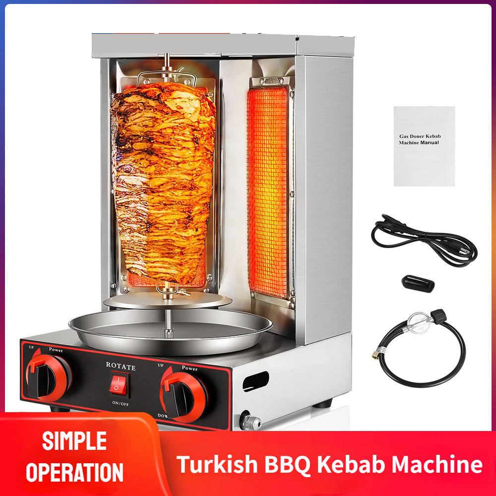 Turkish BBQ Kebab Machine 360 Degree Rotary Barbecue Roast Grill ...