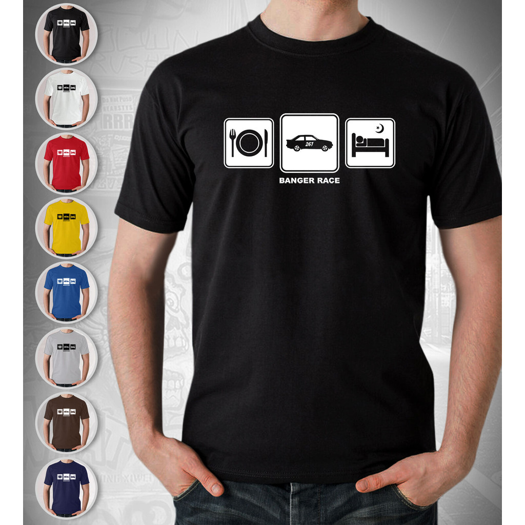 Banger Racing T Shirt Daily Routine Gift Custom Add Your Number To Car ...