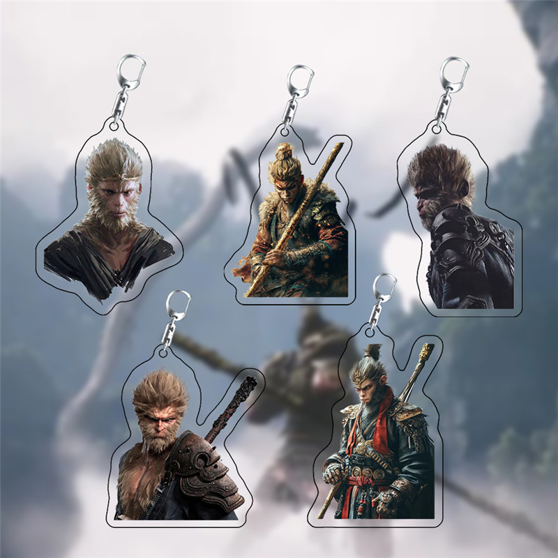 Hot Chinese Action Game Black Myth Wukong Keychain Key Chain Ring for ...