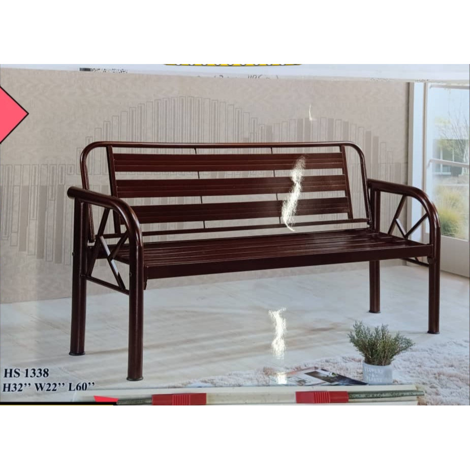 Metal Garden Bench Chair Besi | Shopee Malaysia