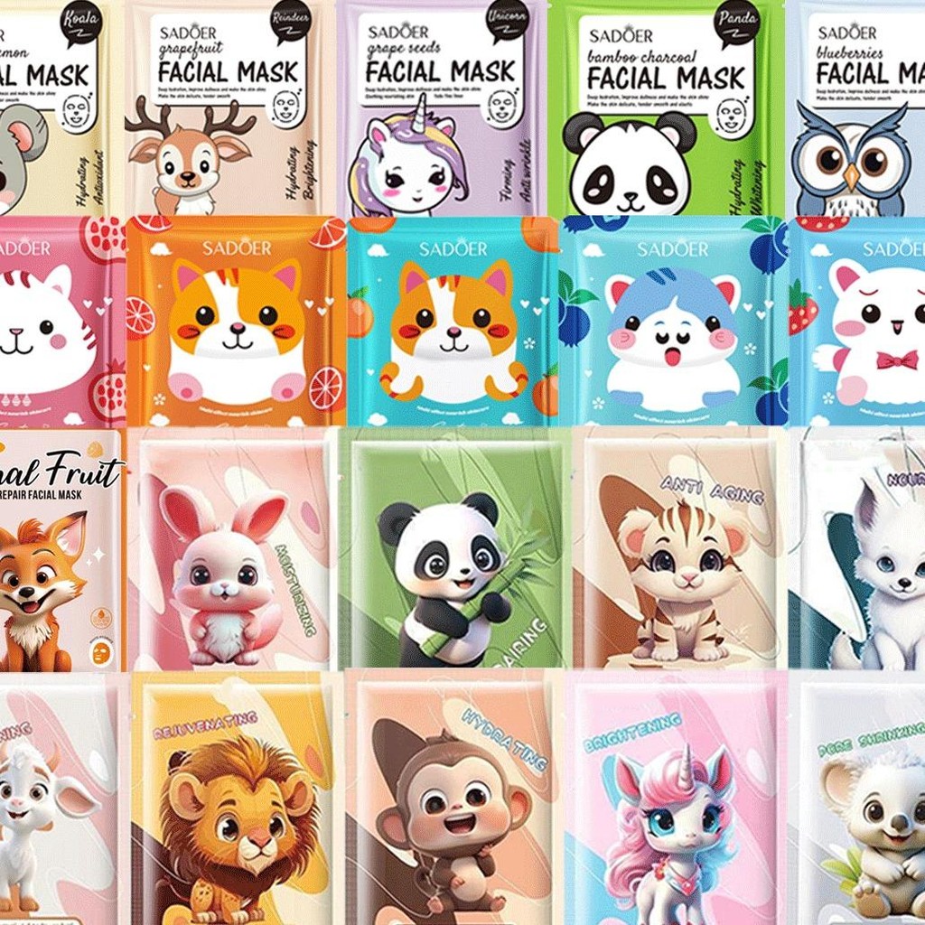 MASK COMBO C 60PCS FACIAL MASK Face Skincare Cleansing Spa | Shopee ...