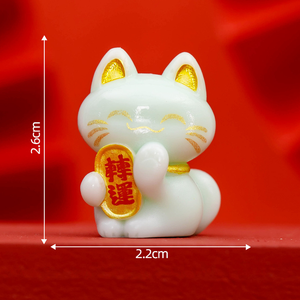 Lucky Cat Desktop Decoration Maneki Neko Fortune Cat Figurine Creative Micro Landscape Decoration Lucky Cat Mini Figure Collection Shopee Malaysia