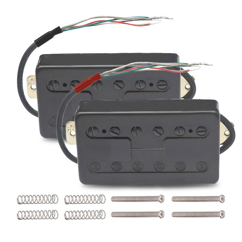 Six-string electric guitar dual-coil pickup I-shaped copper shell four ...