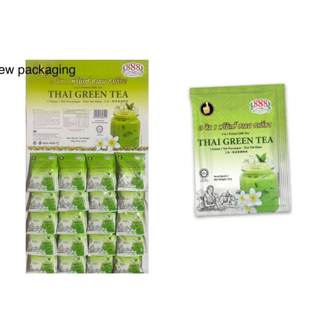 888 BRAND 3 IN 1 THAI GREEN TEA / THAI TEA 35 G x 1 PKT | Shopee Malaysia
