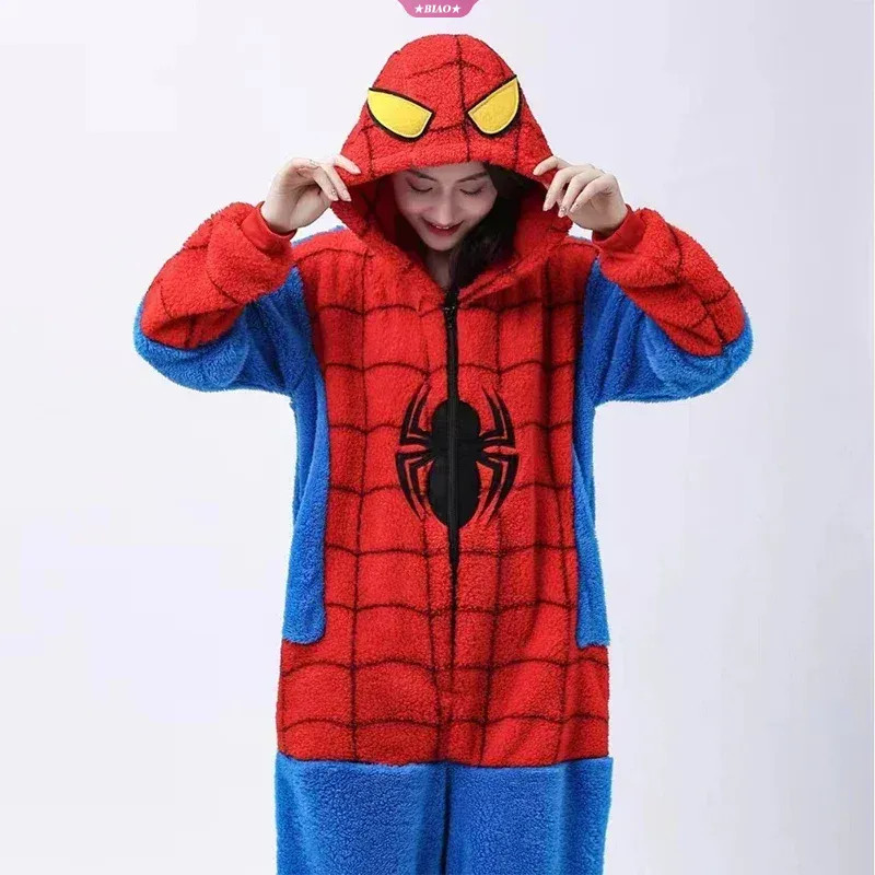 Spider Man Costume Pajamas Adult Spiderman Cosplay Costume Nightgown ...