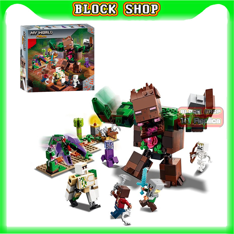 21176 Minecraft Series The Jungle Abomination Plant Monster Model Kids ...
