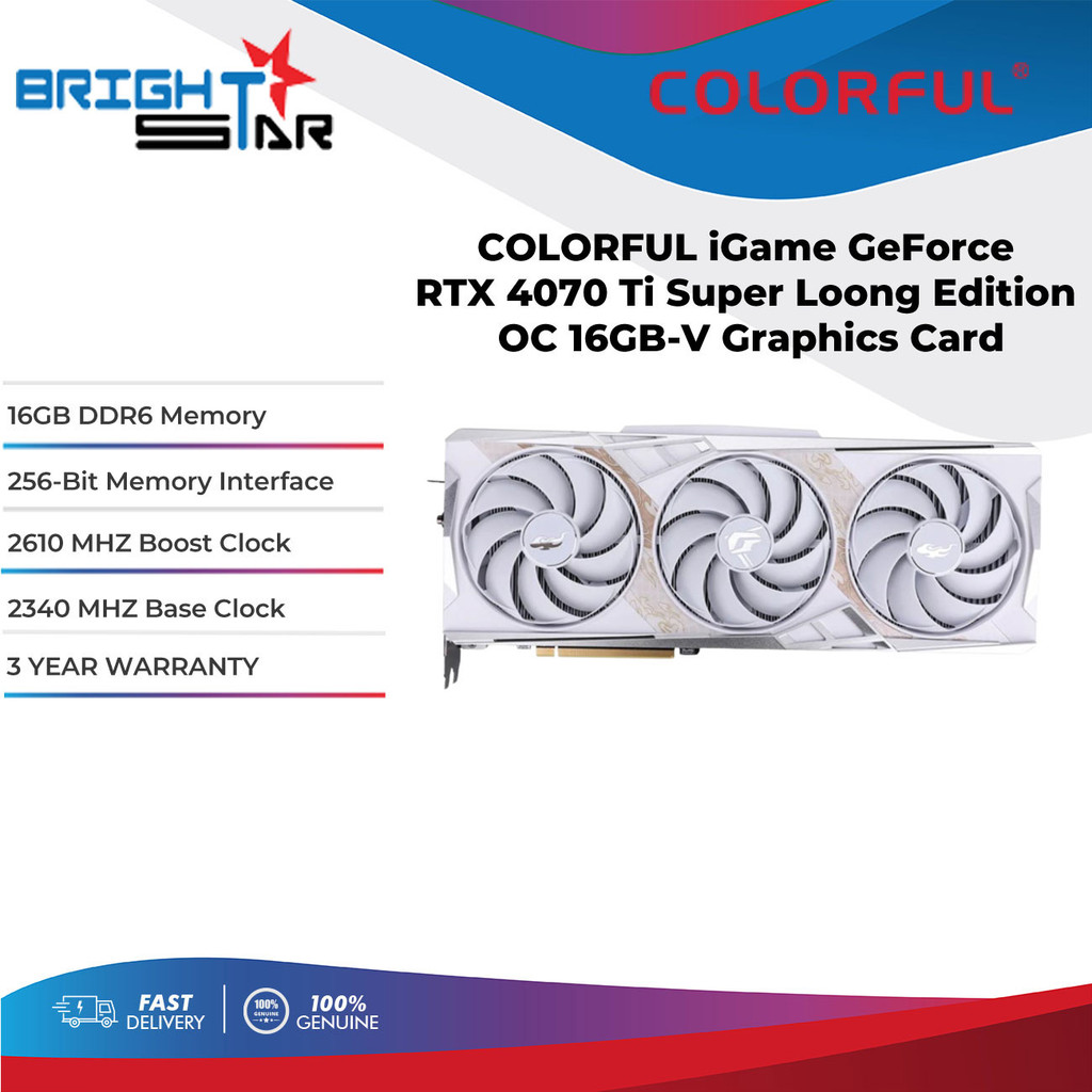 COLORFUL iGame GeForce RTX 4070 Ti Super Loong Edition OC 16GB-V ...