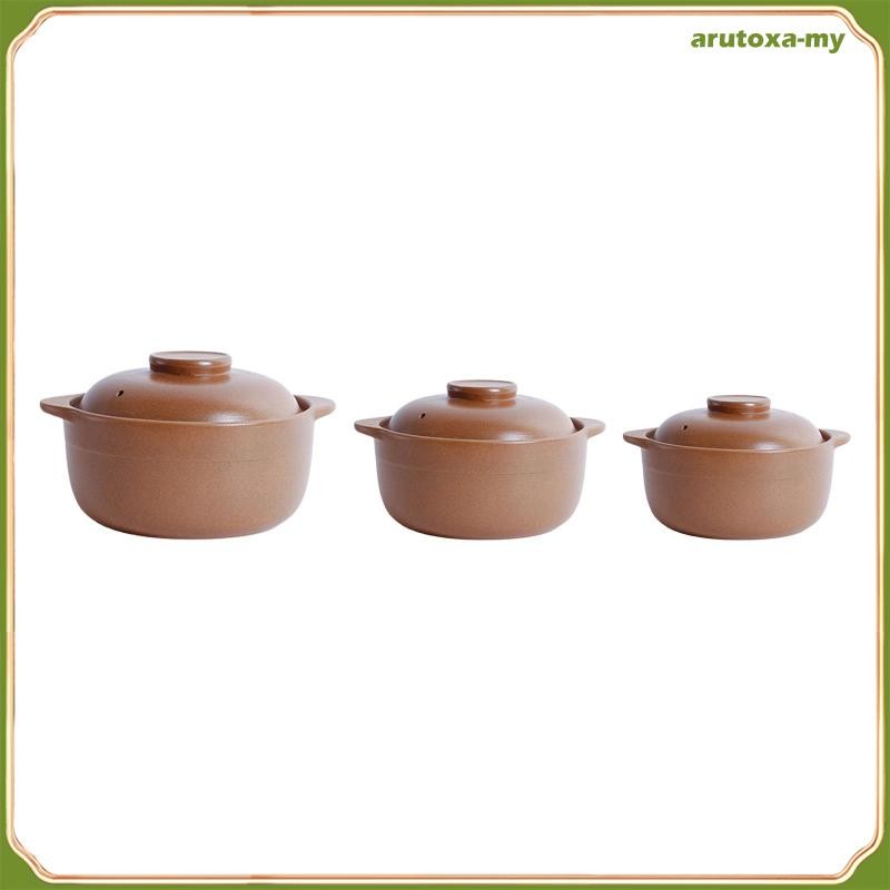[ArutoxaMY] Clay Cooking Pot Handmade Cantonese Rice Unglazed Clay Pots ...