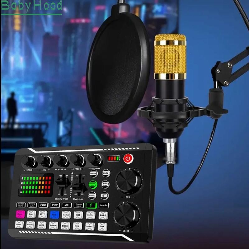 Multi Purpose Live Sound Card Set Ideal for Online Streaming Singing ...