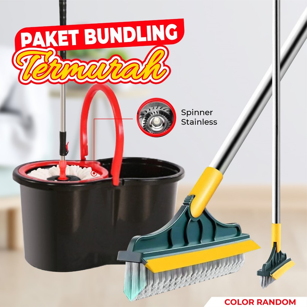 1 Set Economical Bundle Package Ultra Mop Floor Mop Aclima Spin Mop ...