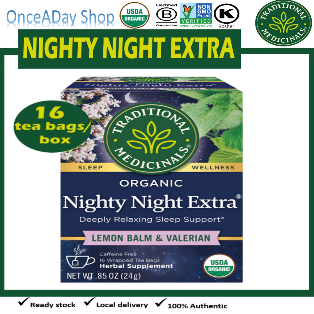 Traditional Medicinals, Organic Nighty Night Extra, Lemon Balm ...